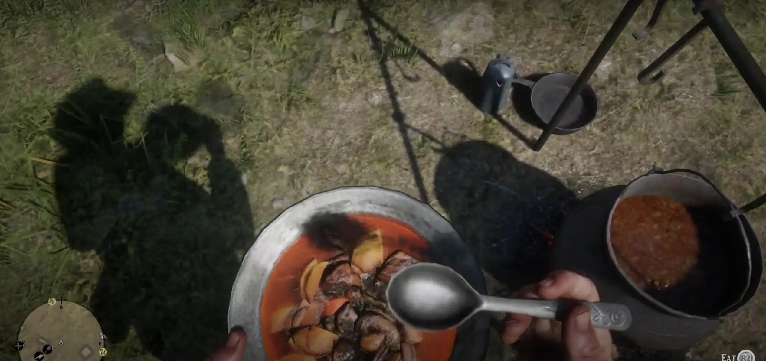 Red Dead Redemption 2 - Horseshoe Overlook: Grab a Stew Bowl & Eat ...