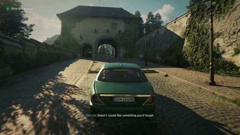 007 First Light – En Route: Bond Drives Monroe and Cressida To The ...